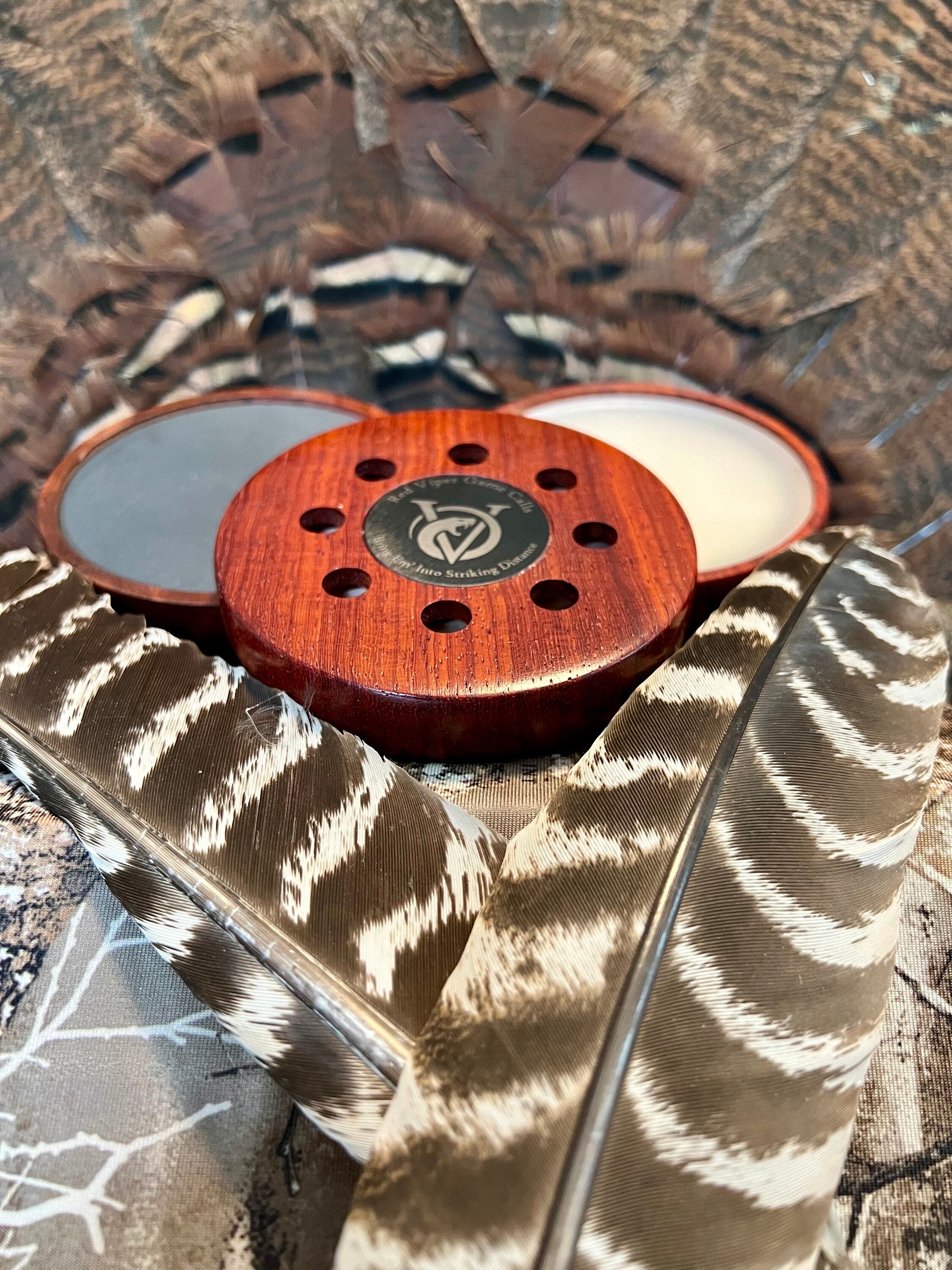 3.5" Turkey Pot Padauk Game Call. Slate or Blasted Glass Strike Surface ...