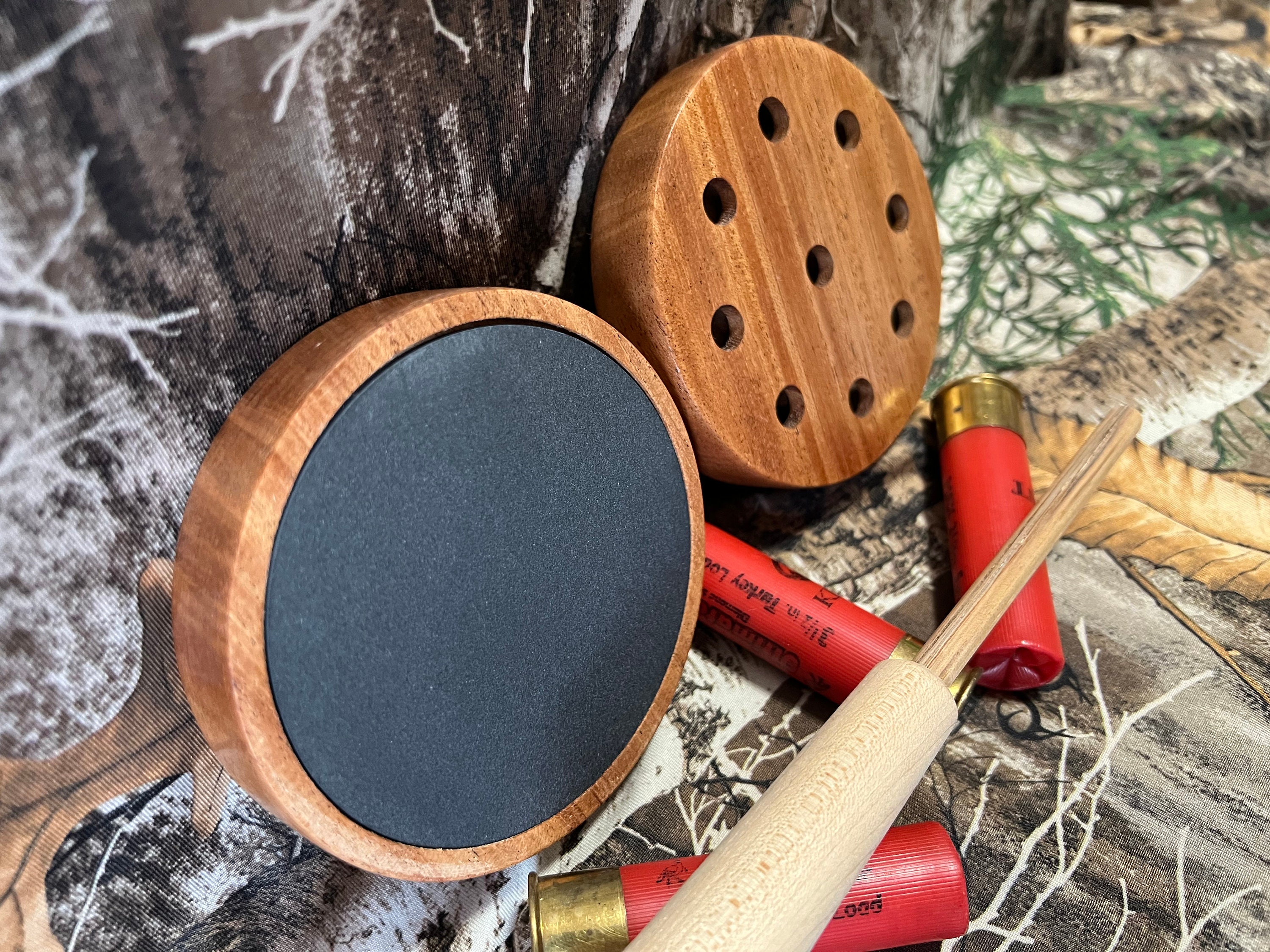 3.5" Turkey Pot Call. Mahogany Game Call. Multiple Strike Surfaces ...