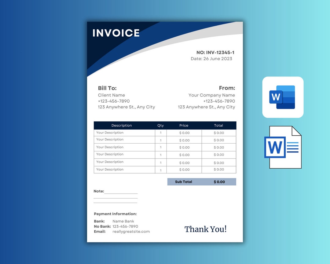 Professional invoice template excel - hiloswitch