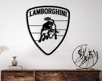 Lamborghini Metal Wall Art - Etsy
