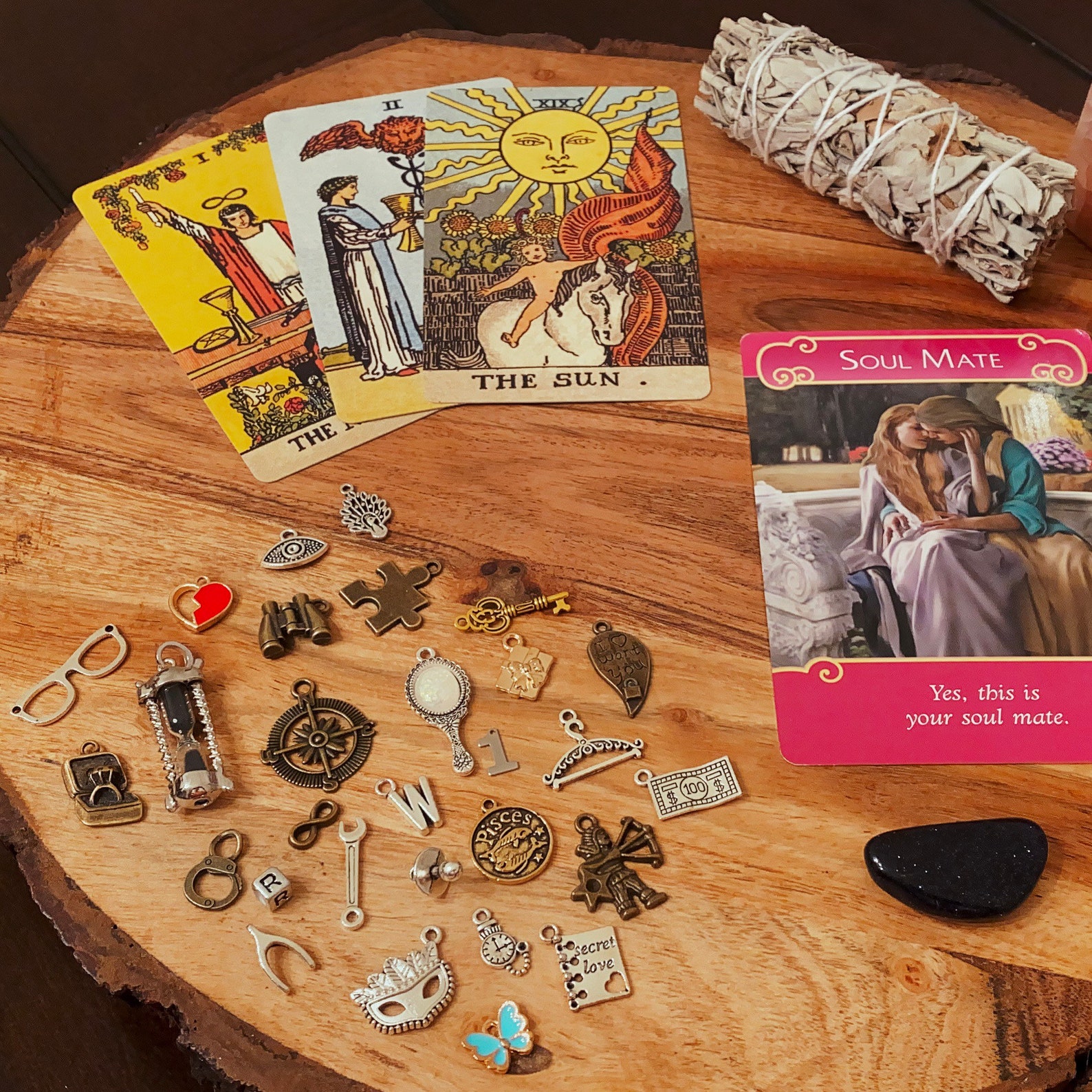 Divination Charms for Tarot Reading Fortune Telling Trinkets - Etsy