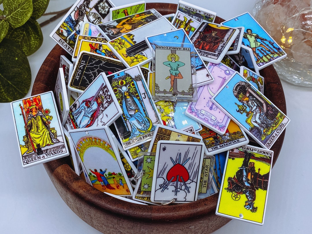 Mini Tarot Card Charms, Divination Charms, Spiritual Communication ...