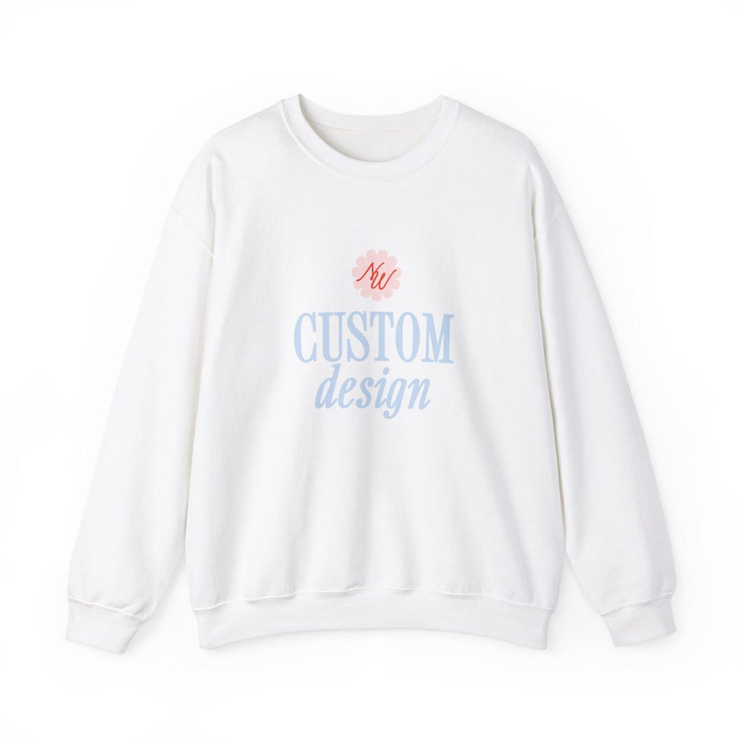Custom Design - Two Print Areas - Front and Back of Sweater - Etsy