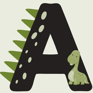 Dinosaur Themed Letter and Number Bundle - Etsy