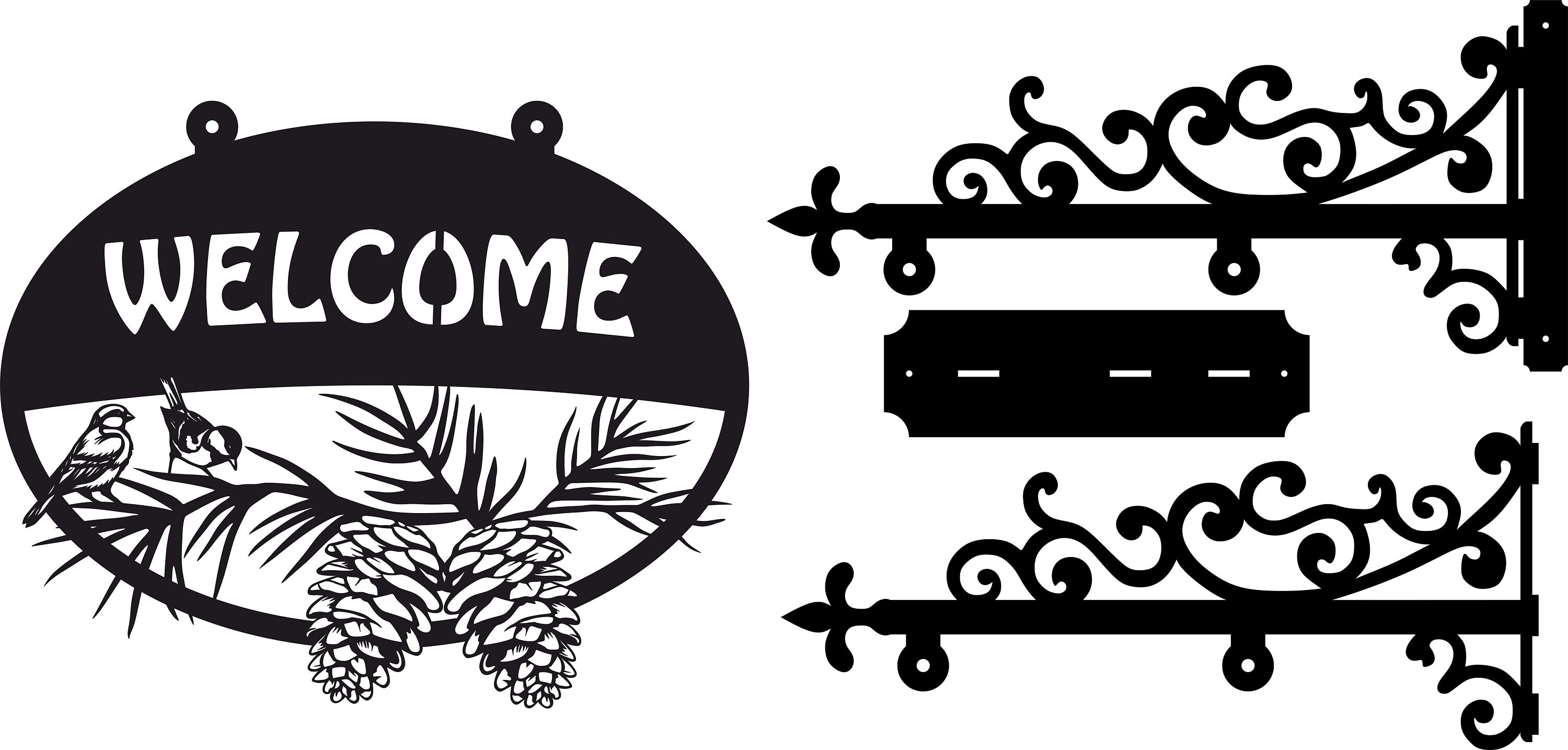 Welcome Sign for Farms. Laser Cutting and Cnc Cutting Plans. Digital ...