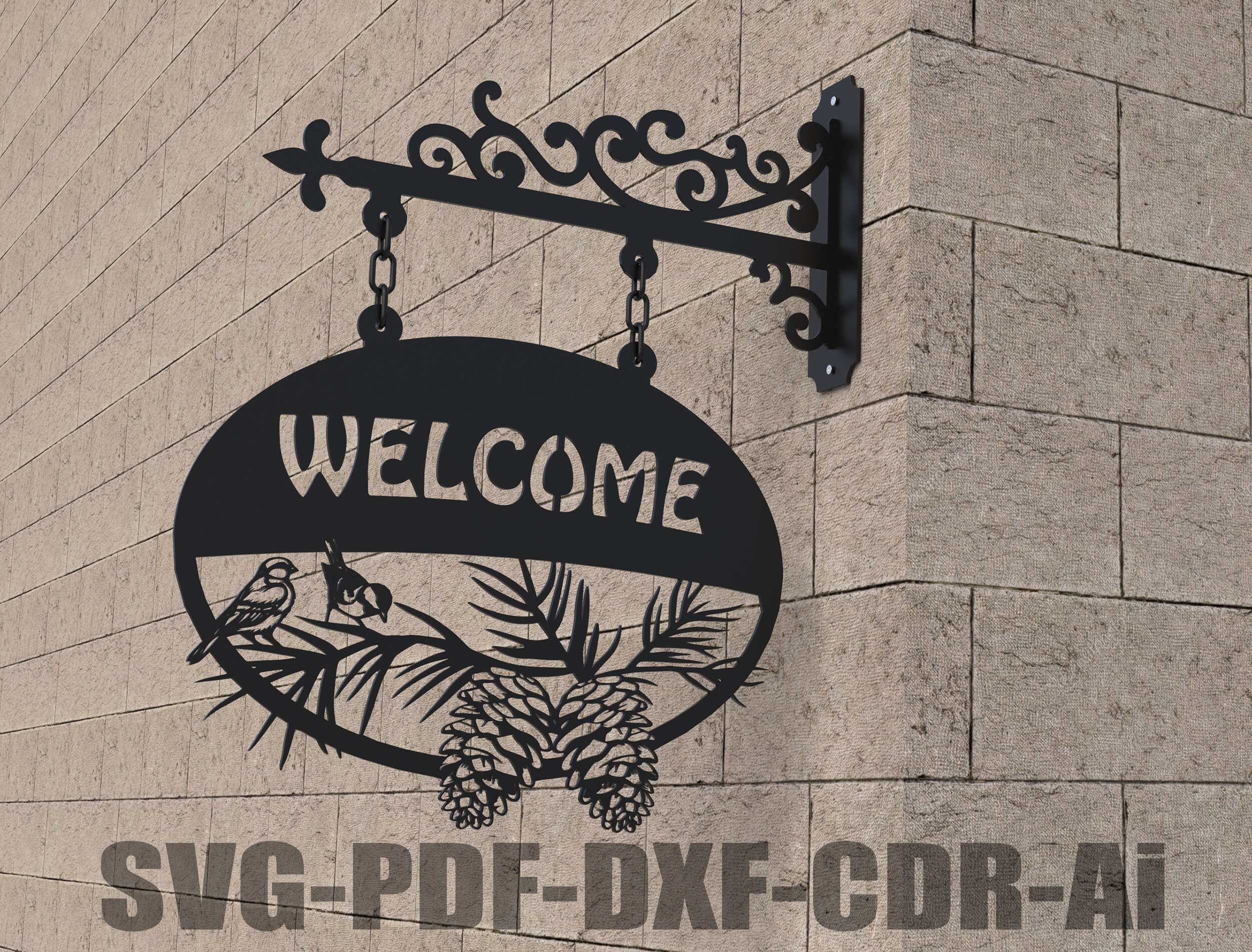 Welcome Sign for Farms. Laser Cutting and Cnc Cutting Plans. Digital ...