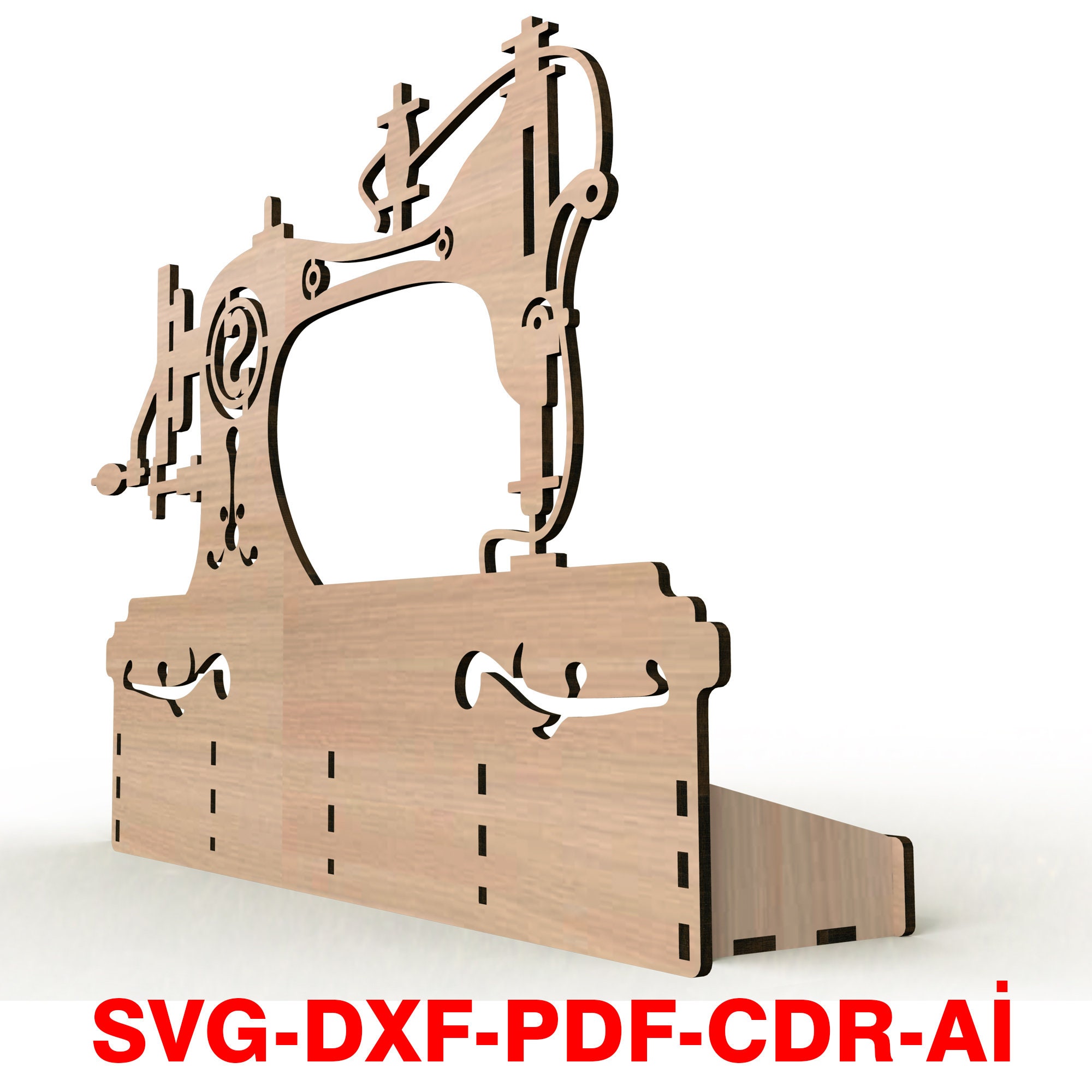 Sewing Machine Organizer Cut Files. Digitall Download. Svg-cdr-pdf-dxf ...