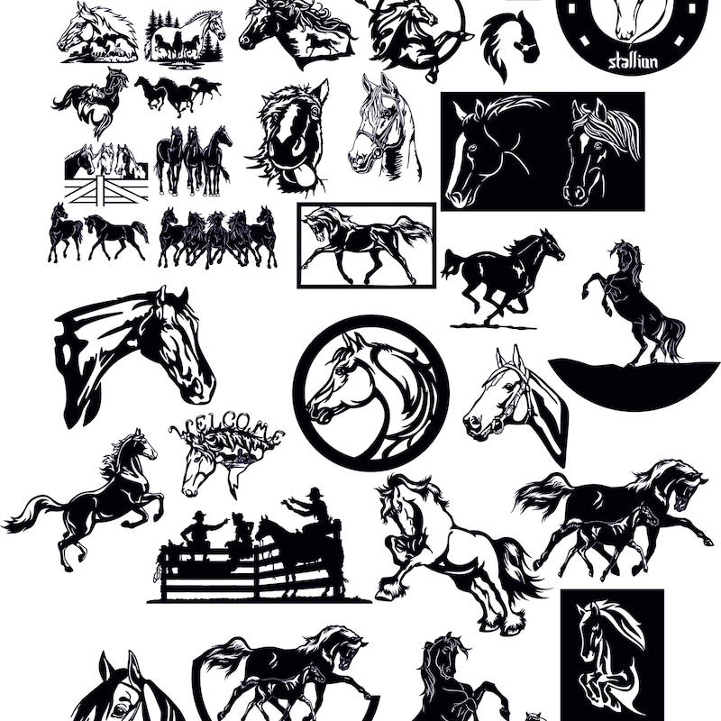 Plasma Cut File Dxf Horse - Etsy
