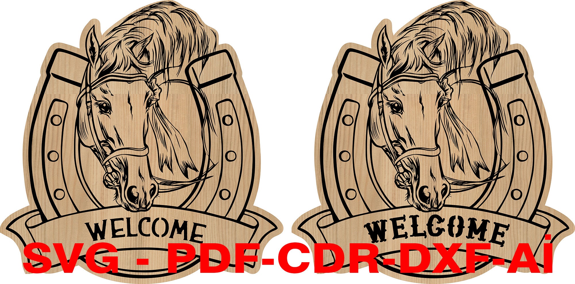 Digital Download File of 90 Horse Figures. Cnc Plasma Cutting, Laser ...