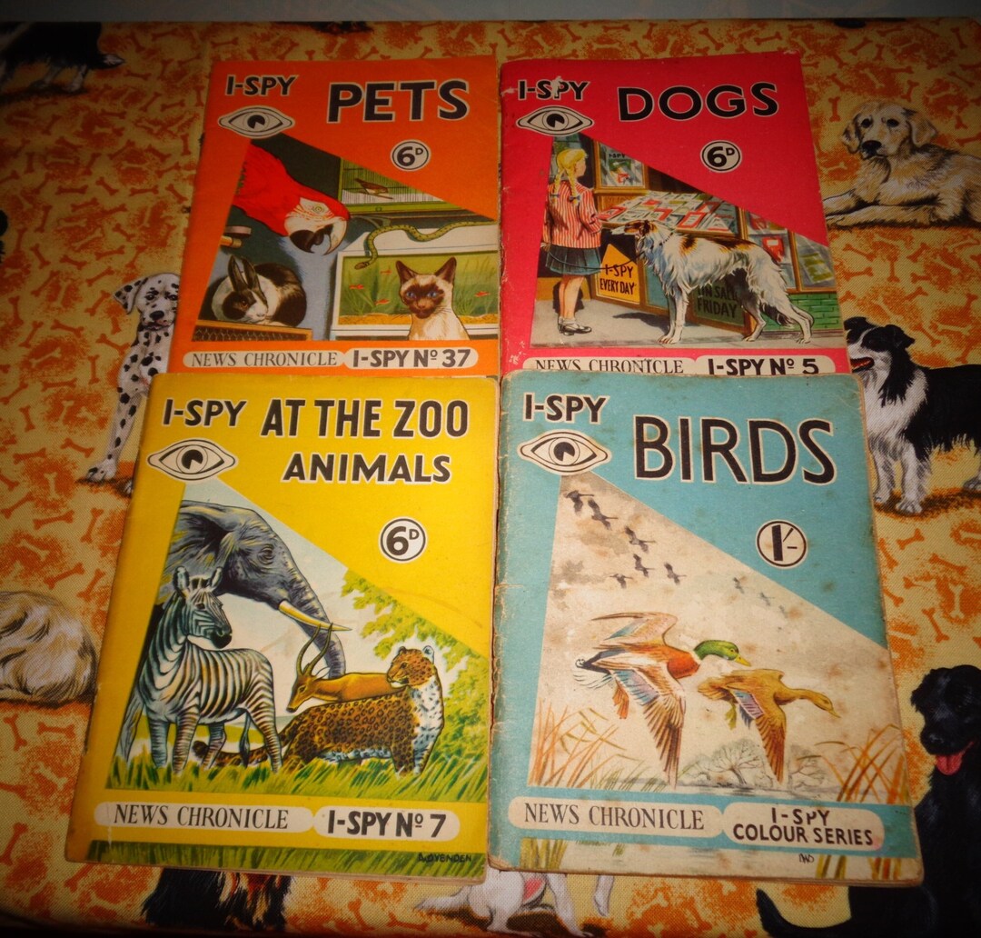 I-spy Books Childrens Educational Mini Book Series Collectable Vintage ...
