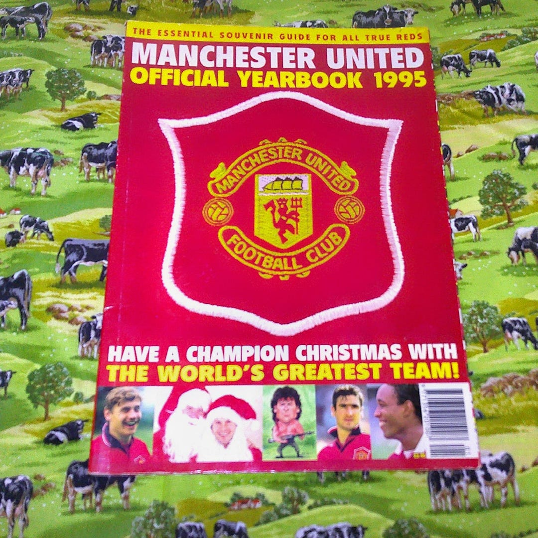 Manchester United Official Yearbook 1995 Vintage Book Sport Memorabilia ...