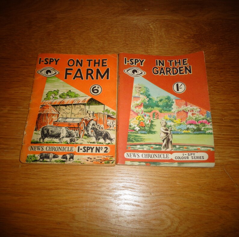I-spy Books Childrens Educational Mini Book Series Collectable Vintage ...
