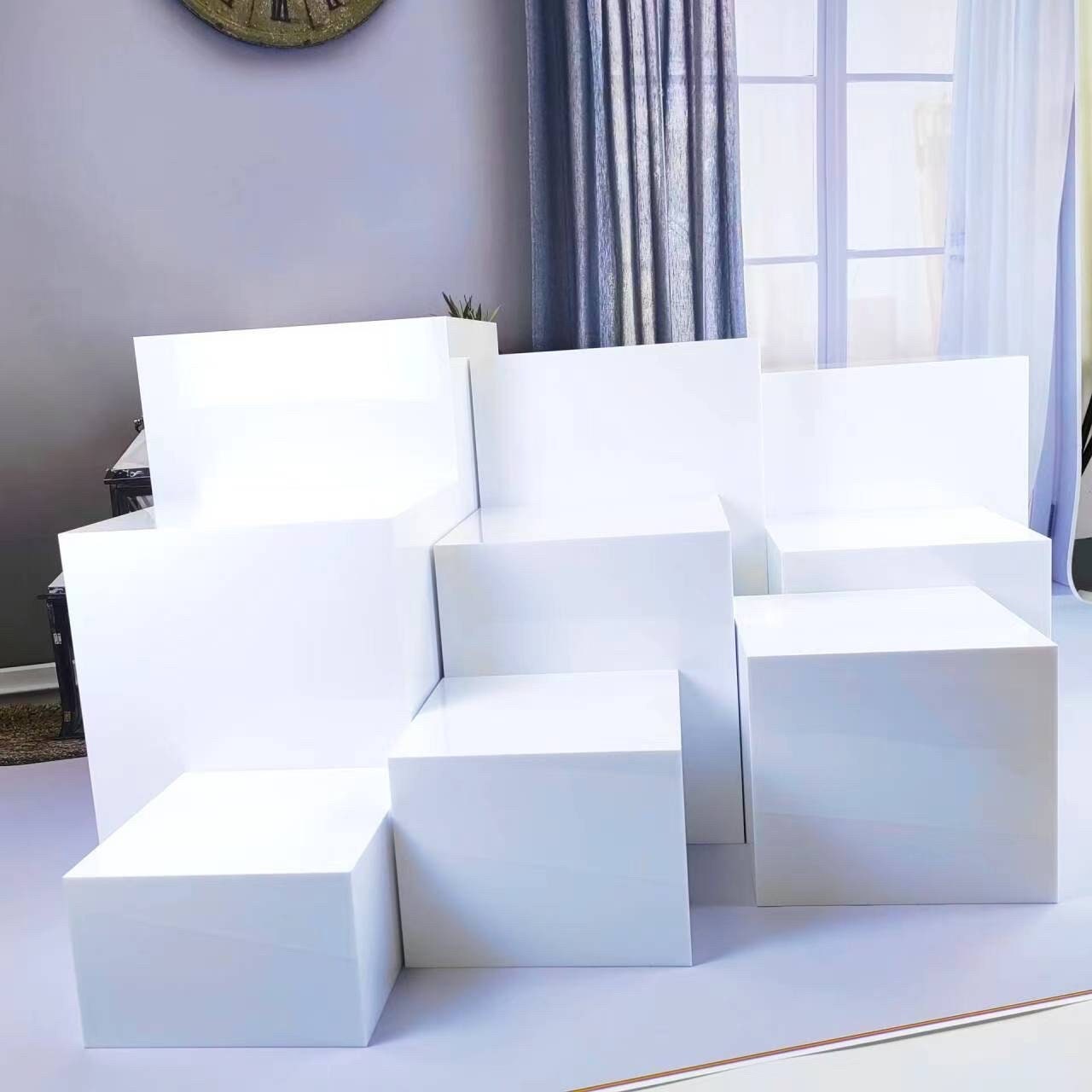 9 Pieces Acrylic Display Boxes, Acrylic Display Stands, Food Display ...