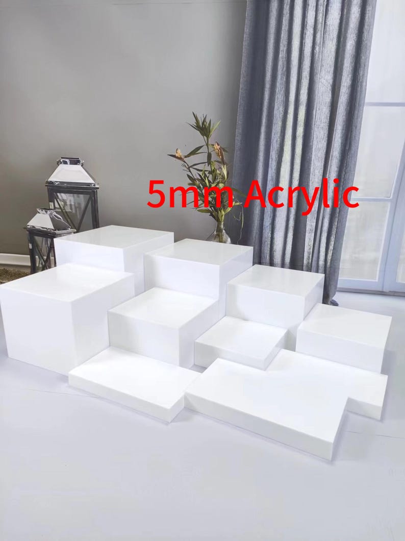 10 Pieces Acrylic Display Boxes, Acrylic Display Stands, Food Display ...