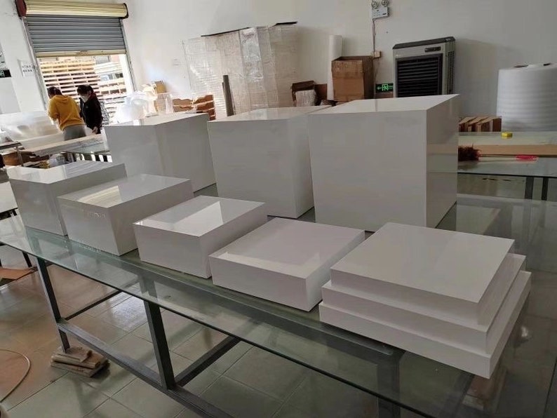 10 Pieces Acrylic Display Boxes, Acrylic Display Stands, Food Display ...