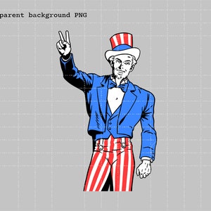Uncle Sam SVG PNG Illustration Clipart EPS File Digital Download - Etsy