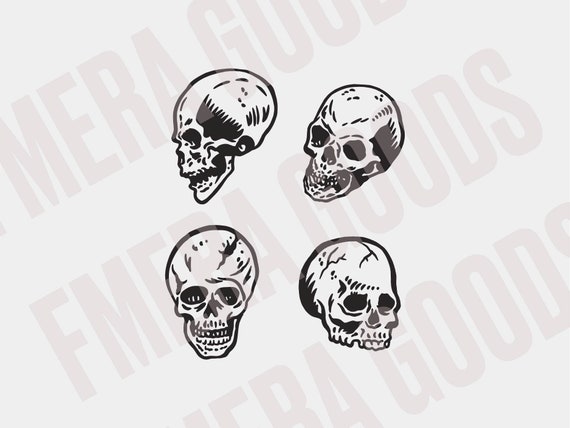 Skull Comic Book Vintage Illustration Retro Horror Pulp SVG - Etsy
