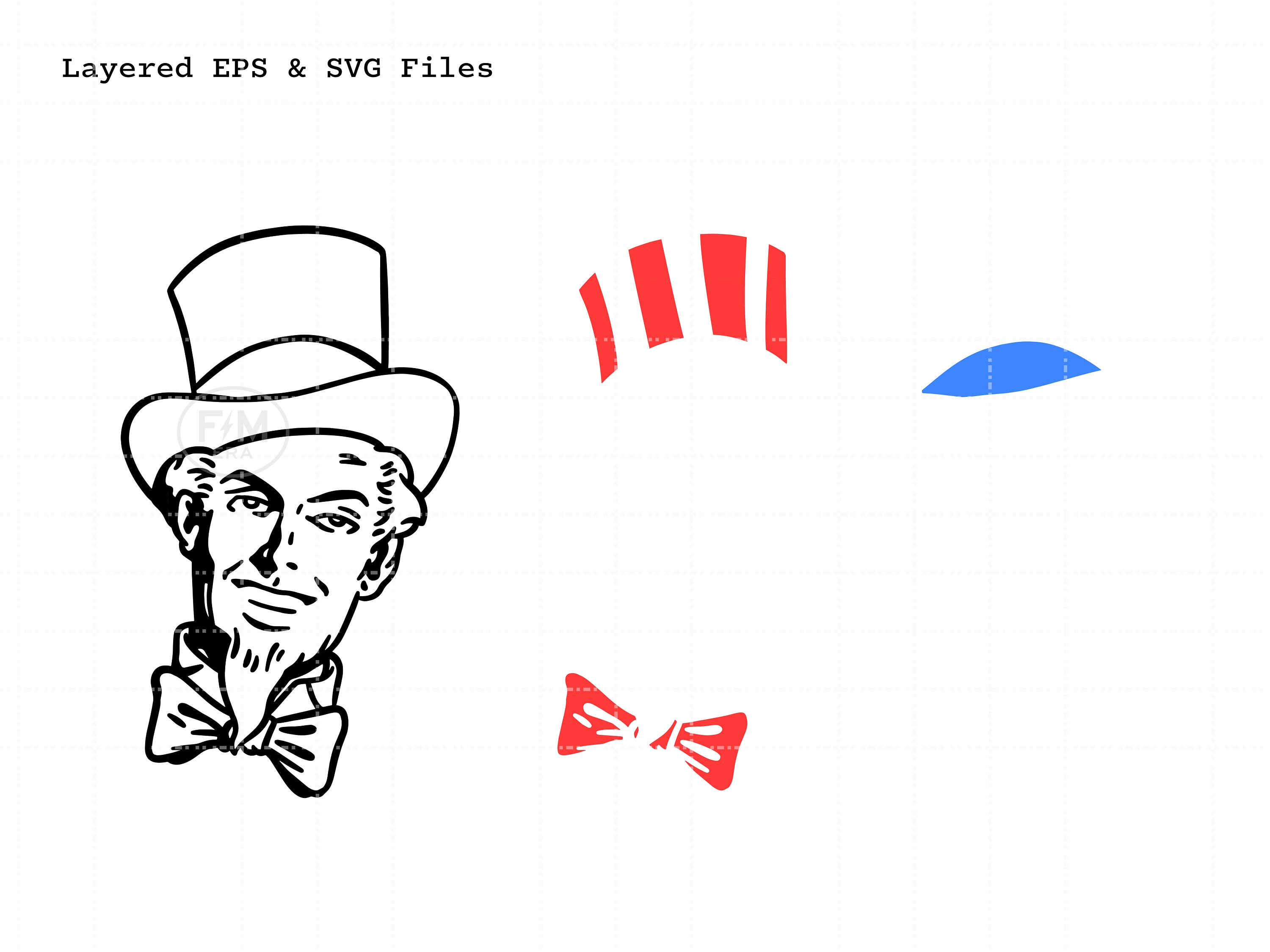 Uncle Sam SVG PNG Clipart Illustration T Shirt EPS File Digital ...