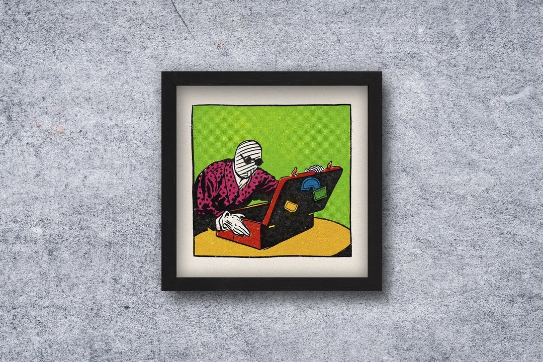 Invisible Man Art Print - Vintage Horror Pulp Comic - DIGITAL Download ...