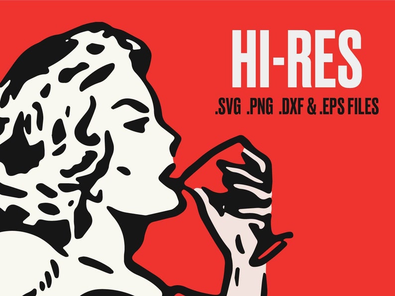 Retro Women Illustration Bundle Pulp Pinup 1960s Vintage - Etsy