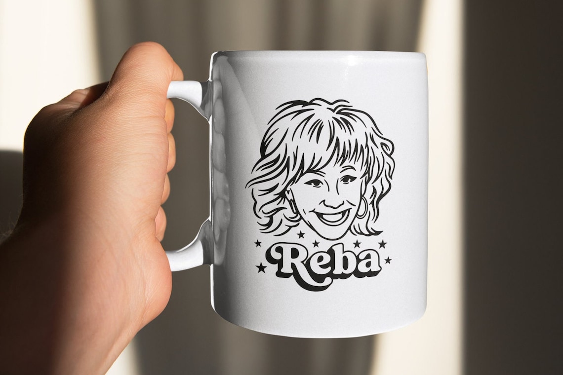 Reba Shirt SVG PNG EPS Dxf Digital Illustration Country - Etsy