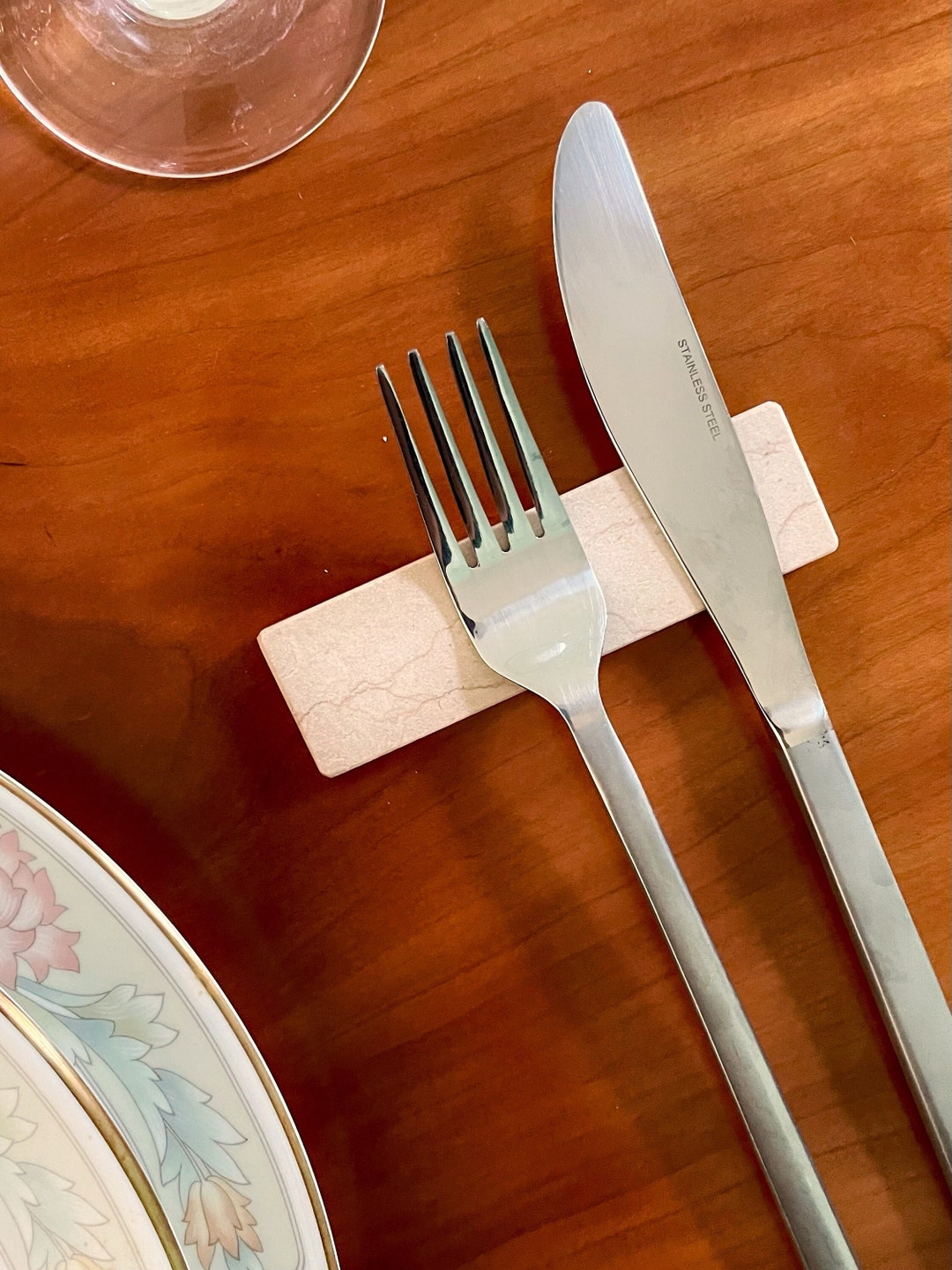 Cutlery Rest Set in Trani Stone Marble 4/.../100 Pieces for Weddings ...