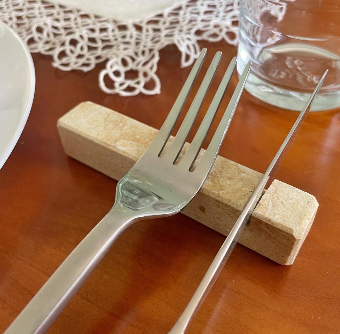 Cutlery Rest Set in Yellow Mineo Marble (knife Holder) - Lifestyle ...