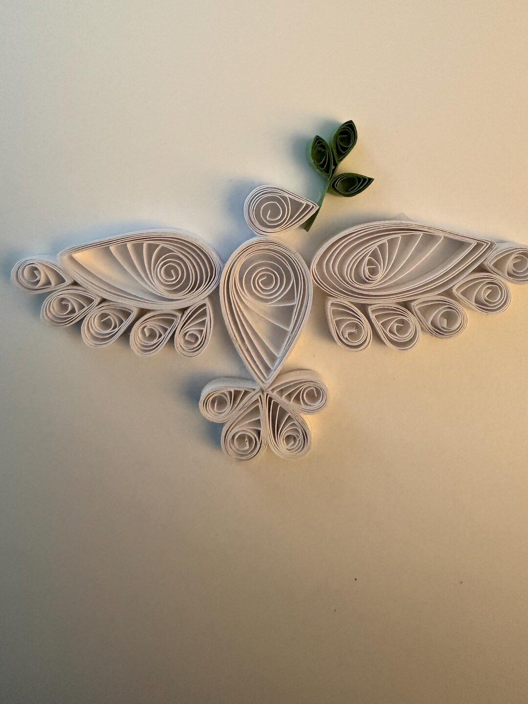 Quilled Dove With Olive Branch Card - Etsy