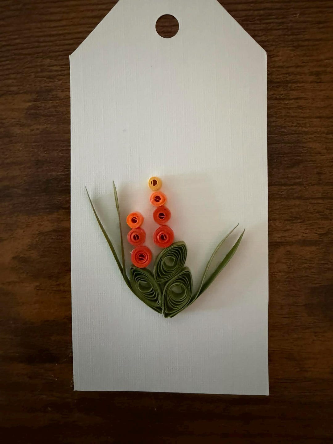 Quilled Lupine Gift Tag - Etsy
