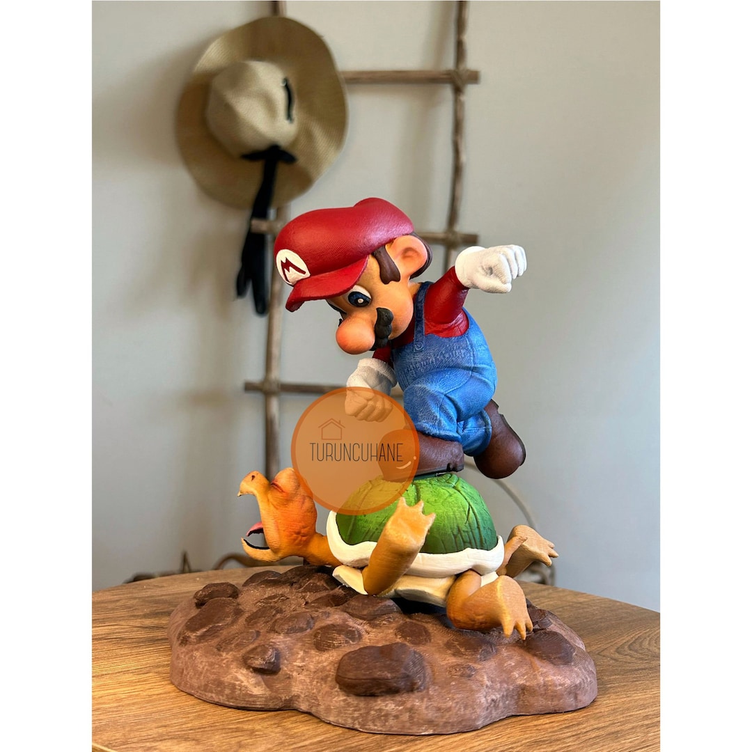 Super Mario Bros Diorama Turtle Figure Game Character - Etsy