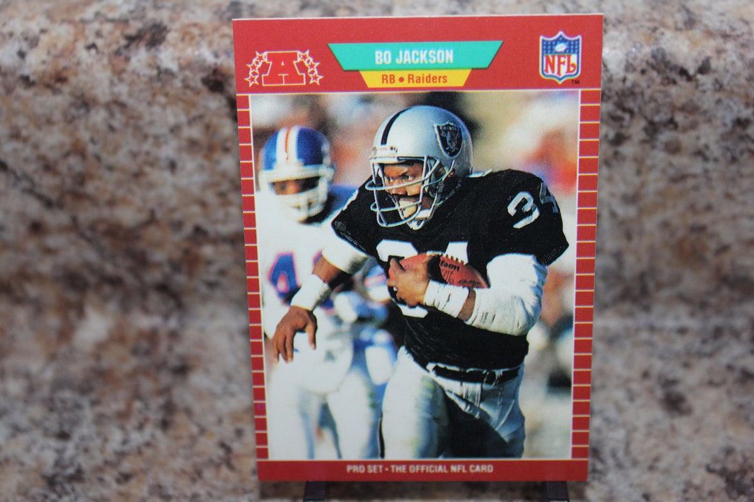 1989 Nfl Pro Set Football Los Angeles Raiders Bo Jackson - Etsy