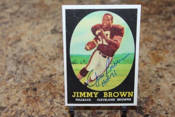 1958 Topps Cleveland Browns Jimmy Brown Autograph Rookie - Etsy