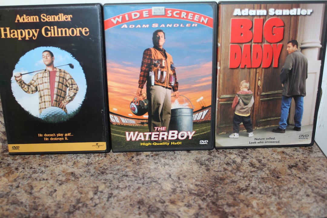 Adam Sandler Lot of 3 Dvd Happy Gilmore Big Daddy Waterboy Dvd - Etsy