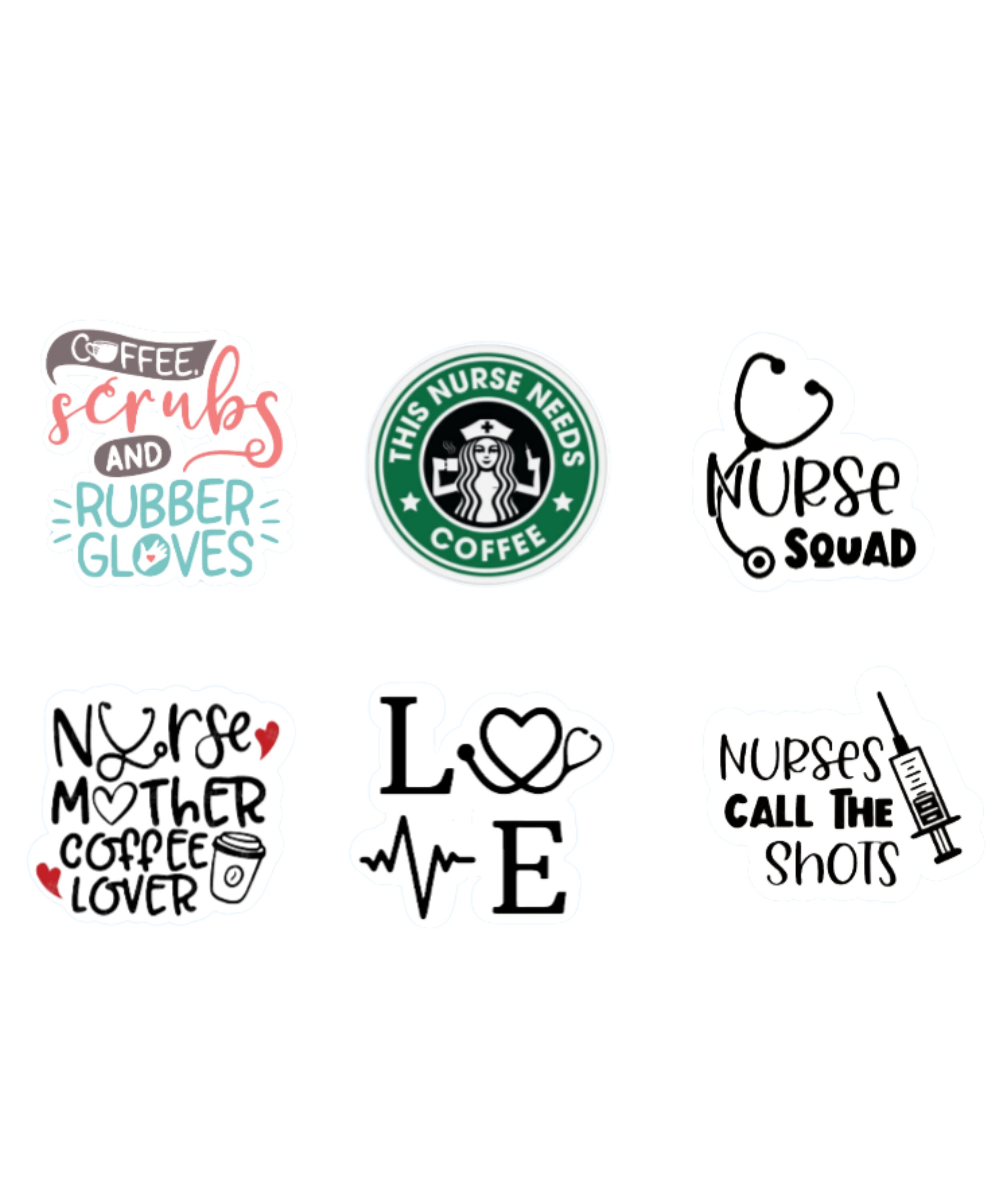 Nurse Sticker Pack, Gift for Nurses, Hydro Flask Stickers, Laptop ...