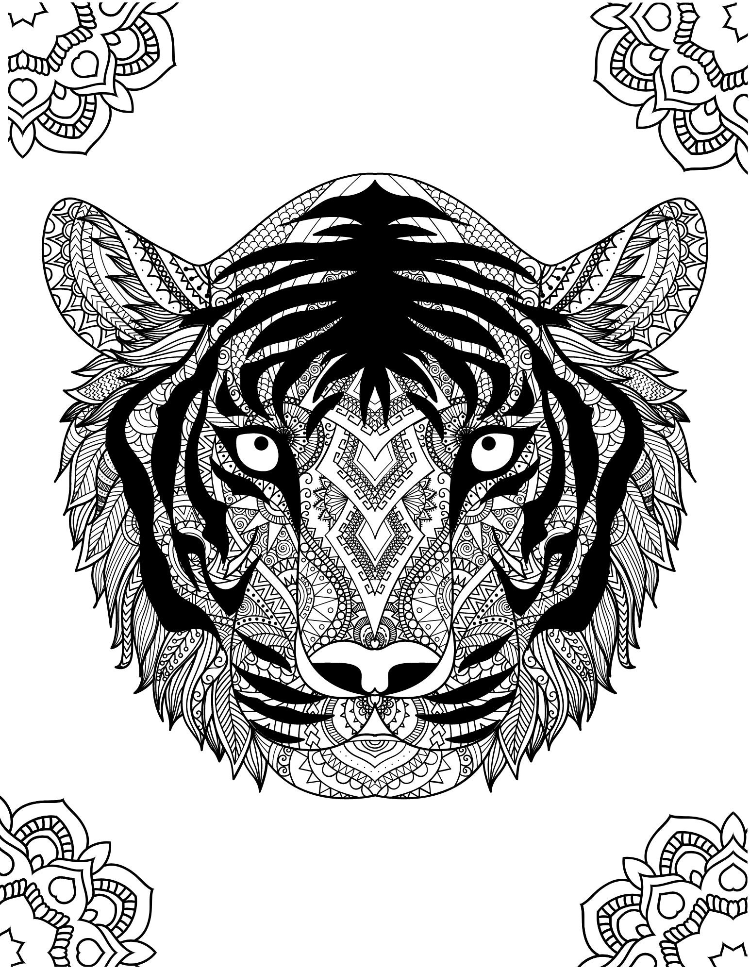 Mandala Animal Patterns Coloring Books - Instant Download - PDF 28 ...