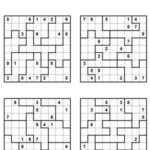 76 Ultimate Sudoku Puzzles Includes New Versions Like Jigsaw, Letter ...