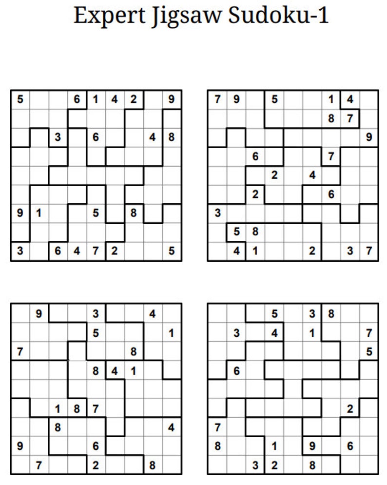 76 Ultimate Sudoku Puzzles Includes New Versions Like Jigsaw, Letter ...