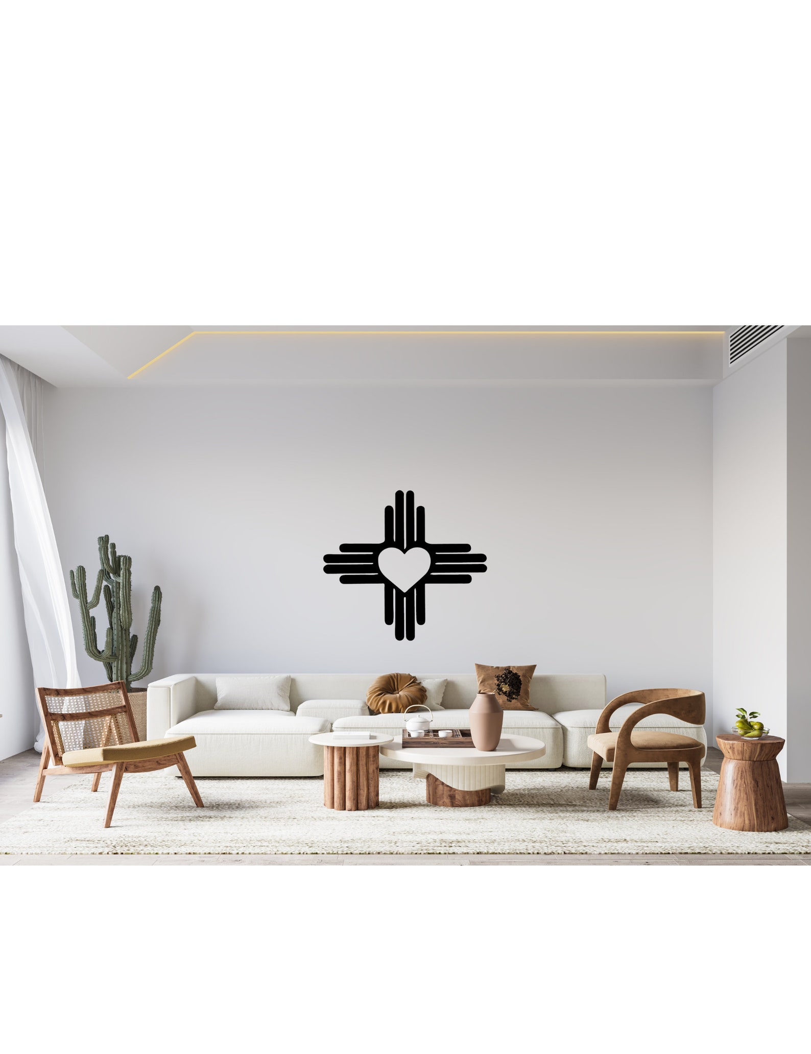 New Mexico Zia Decal With Heart Vinyl NM Home Love Car - Etsy