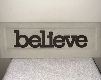 Lighted Believe Sign | Etsy