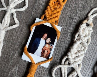 Polaroid Picture Hanger Car Charm Macrame Car Accessory - Etsy
