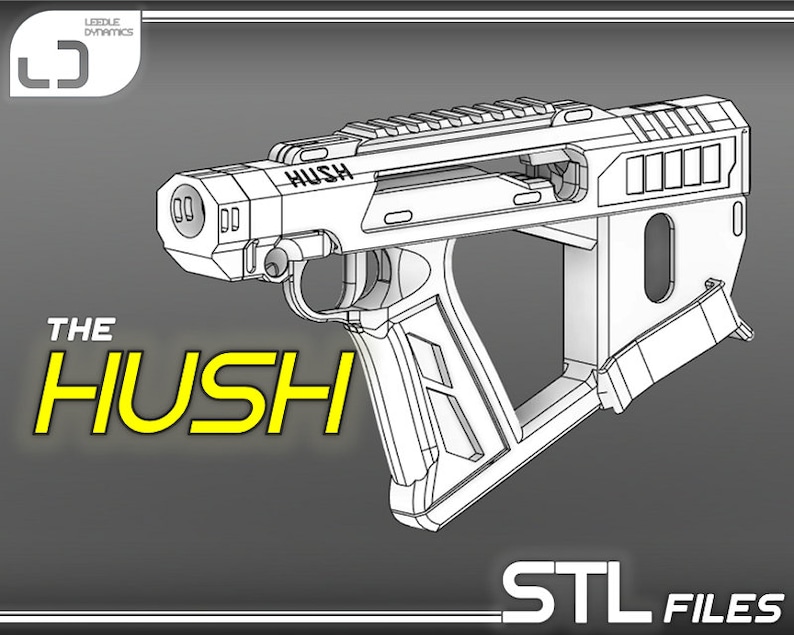 Hush String Powered Foam Dart Blaster STL FILES ONLY - Etsy India
