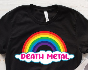 Death Metal Rainbow Shirt - Etsy