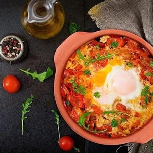 Clay Fry Pan With Two Handles,frying Pan,clay Cooking Pot,unglazed ...