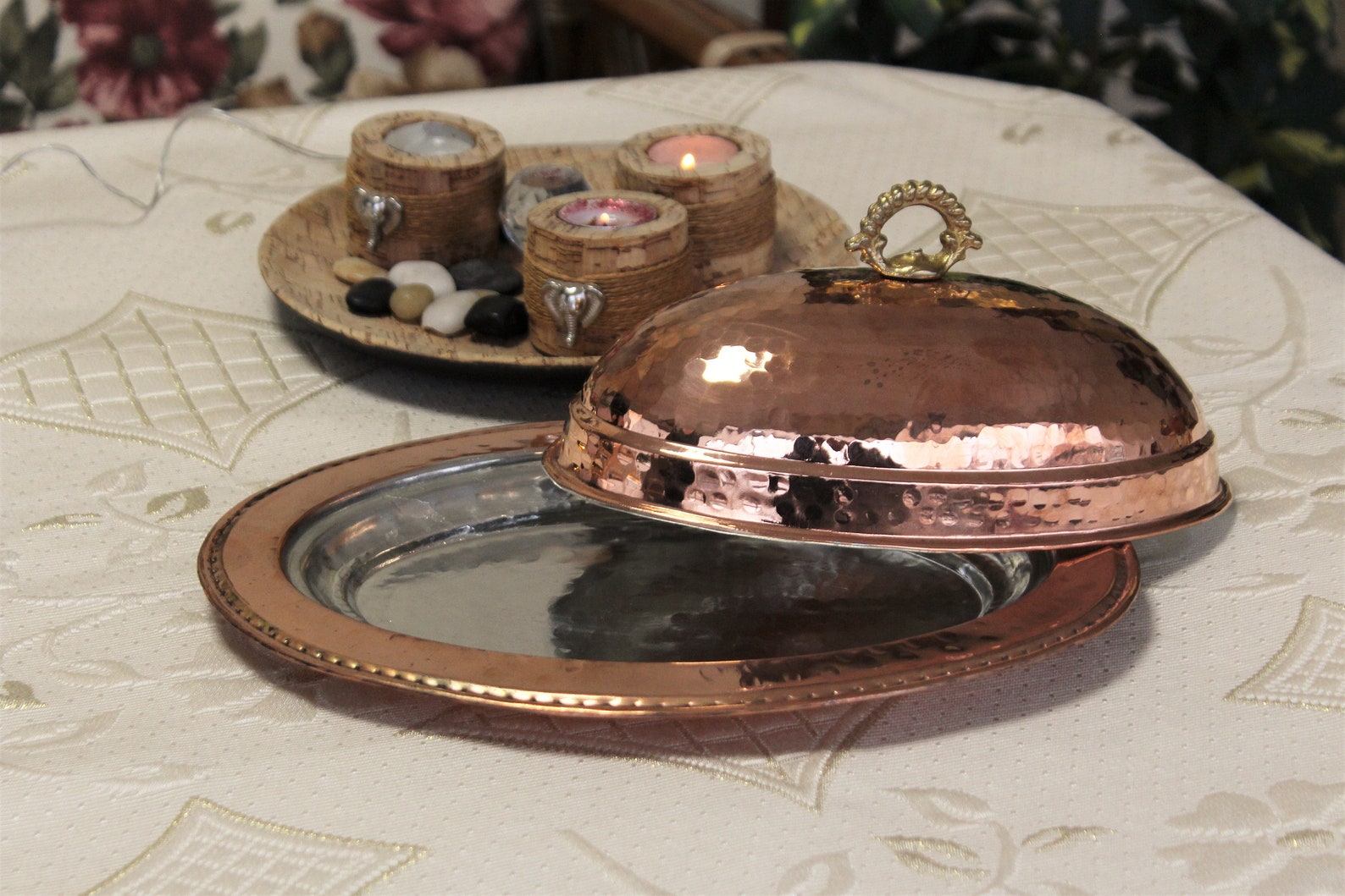 Copper Serving Plate,decorative Copper Serving Dish,serving Plate for ...