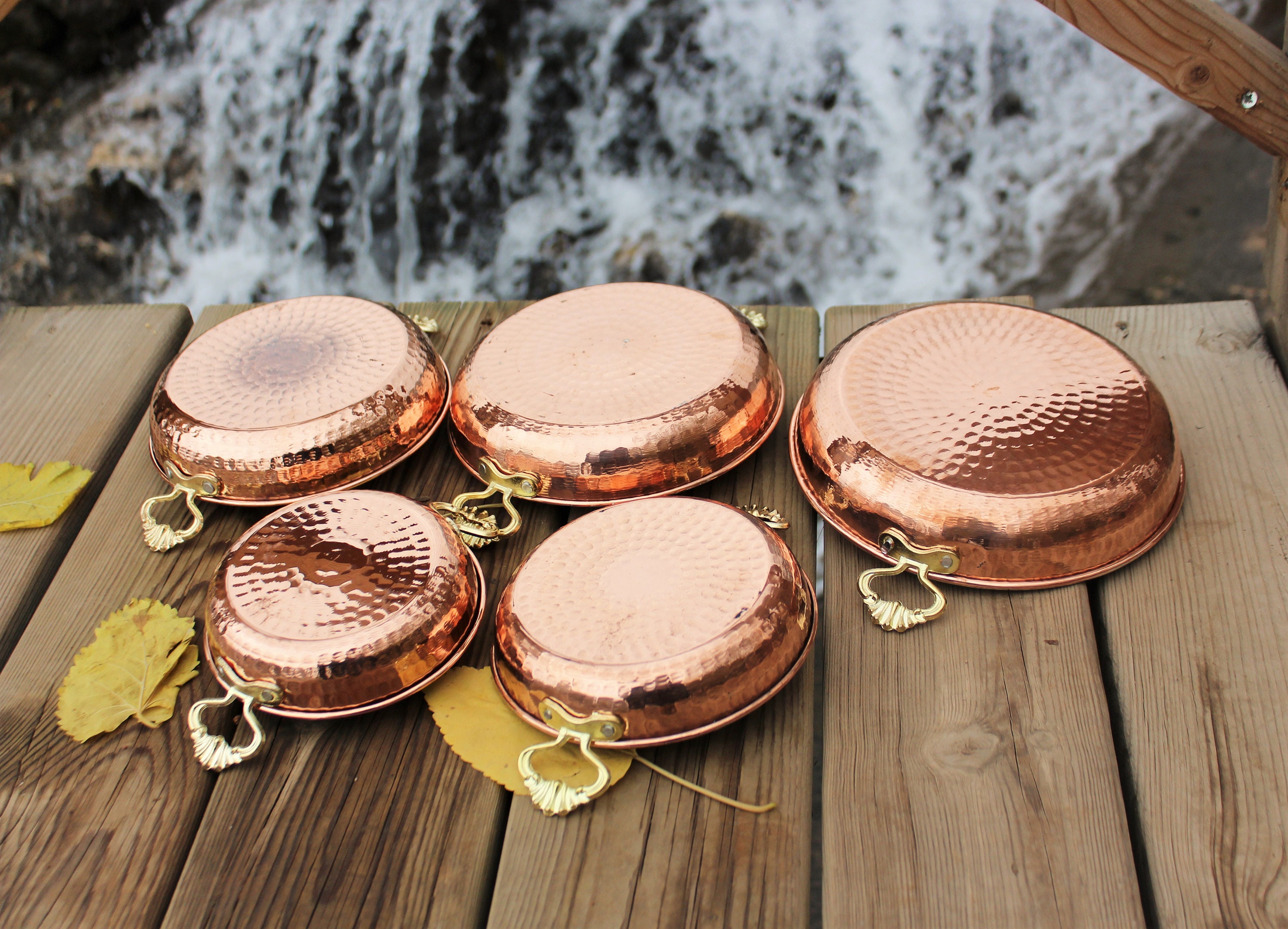 Traditional Copper Frying Pan,handcrafted Copper Omelette Pan,kitchen ...