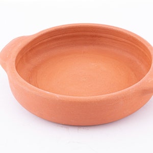 Clay Fry Pan With Two Handles,frying Pan,clay Cooking Pot,unglazed ...