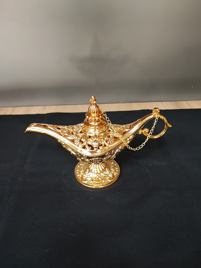 Genie Aladdin’s Lamp Metal,aladdin Magic Lamp,home Ornament,zinc Alloy ...