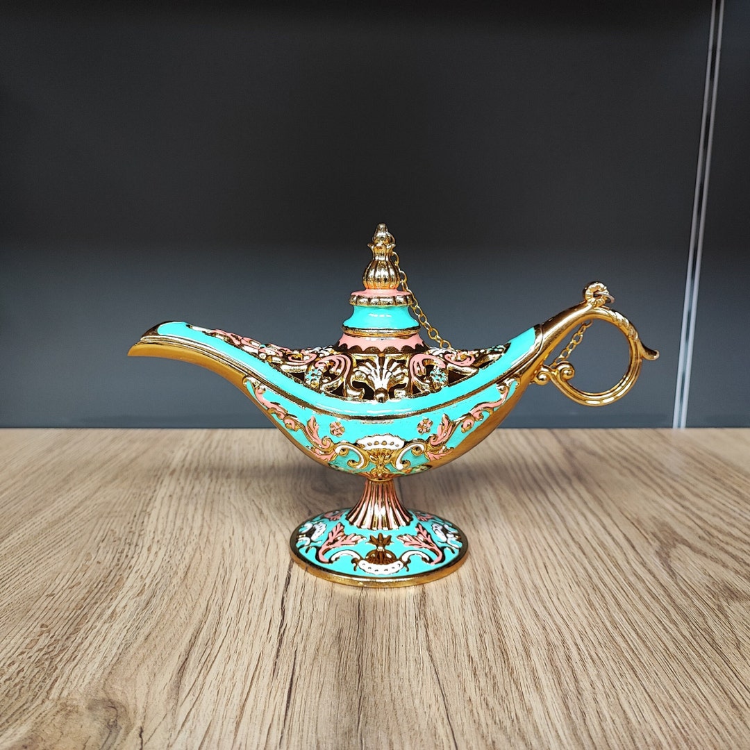 Aladdin's Magic Lamp, Large Genie Lamp, Aladdin's Oil Lamp,table ...