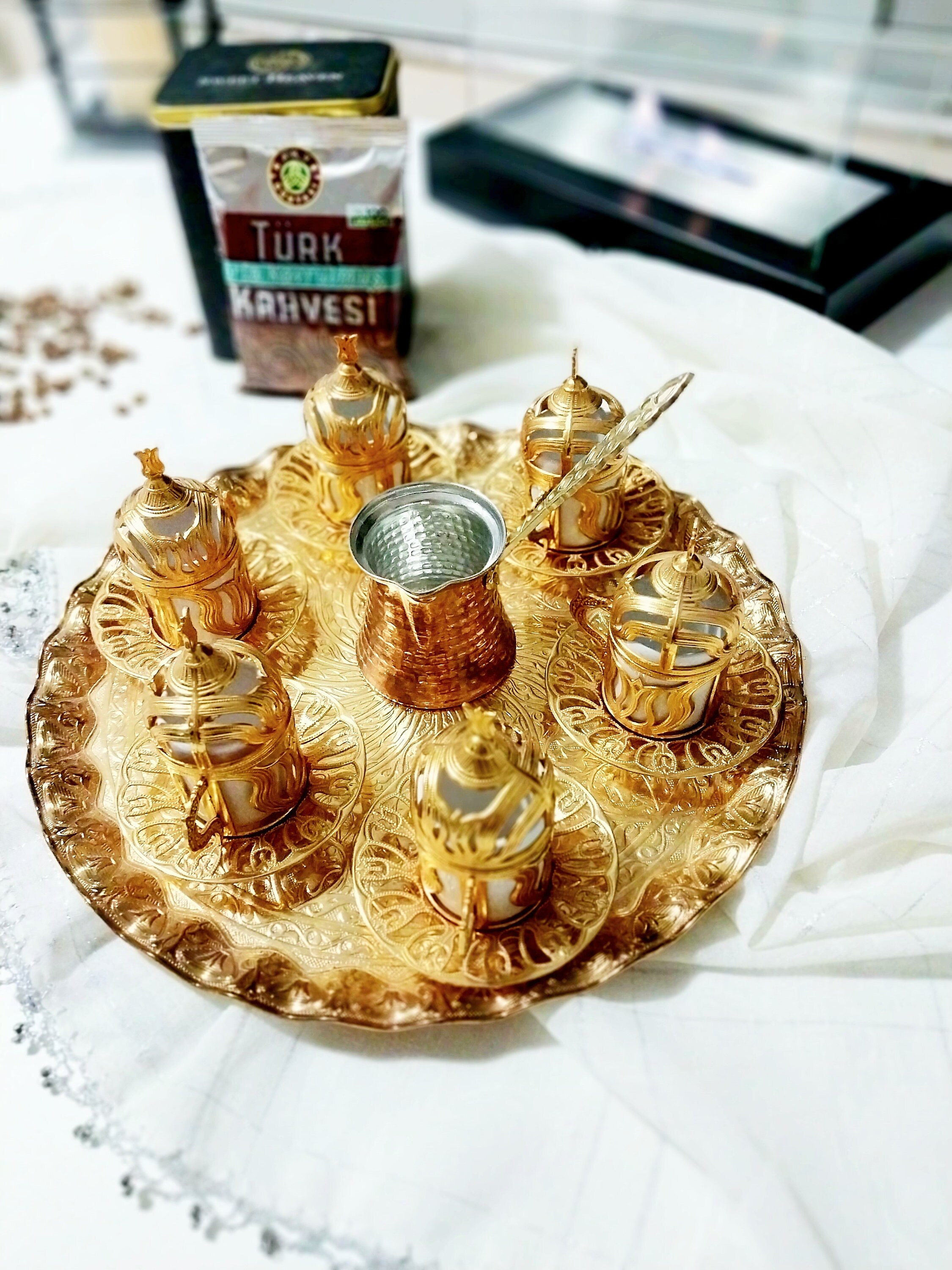 Traditional Turkish Coffee Set for 6,coffee Serving Set,coffee Service ...