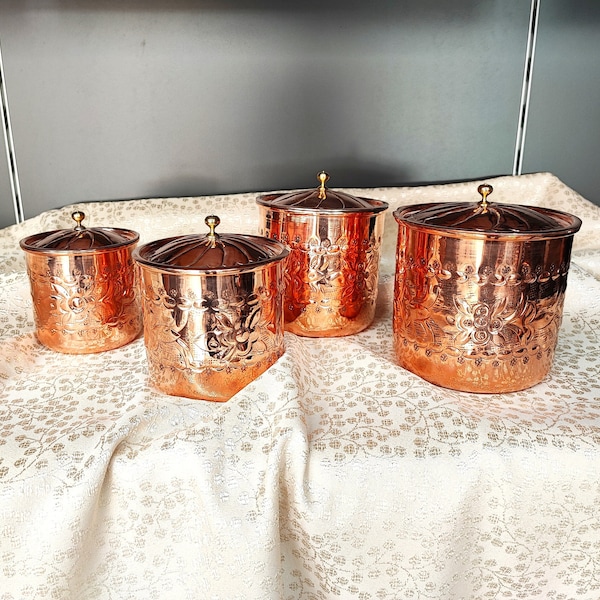 Copper Containers - Etsy